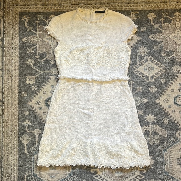 Zara | Dresses | White Zara Cocktail Dress | Poshmark